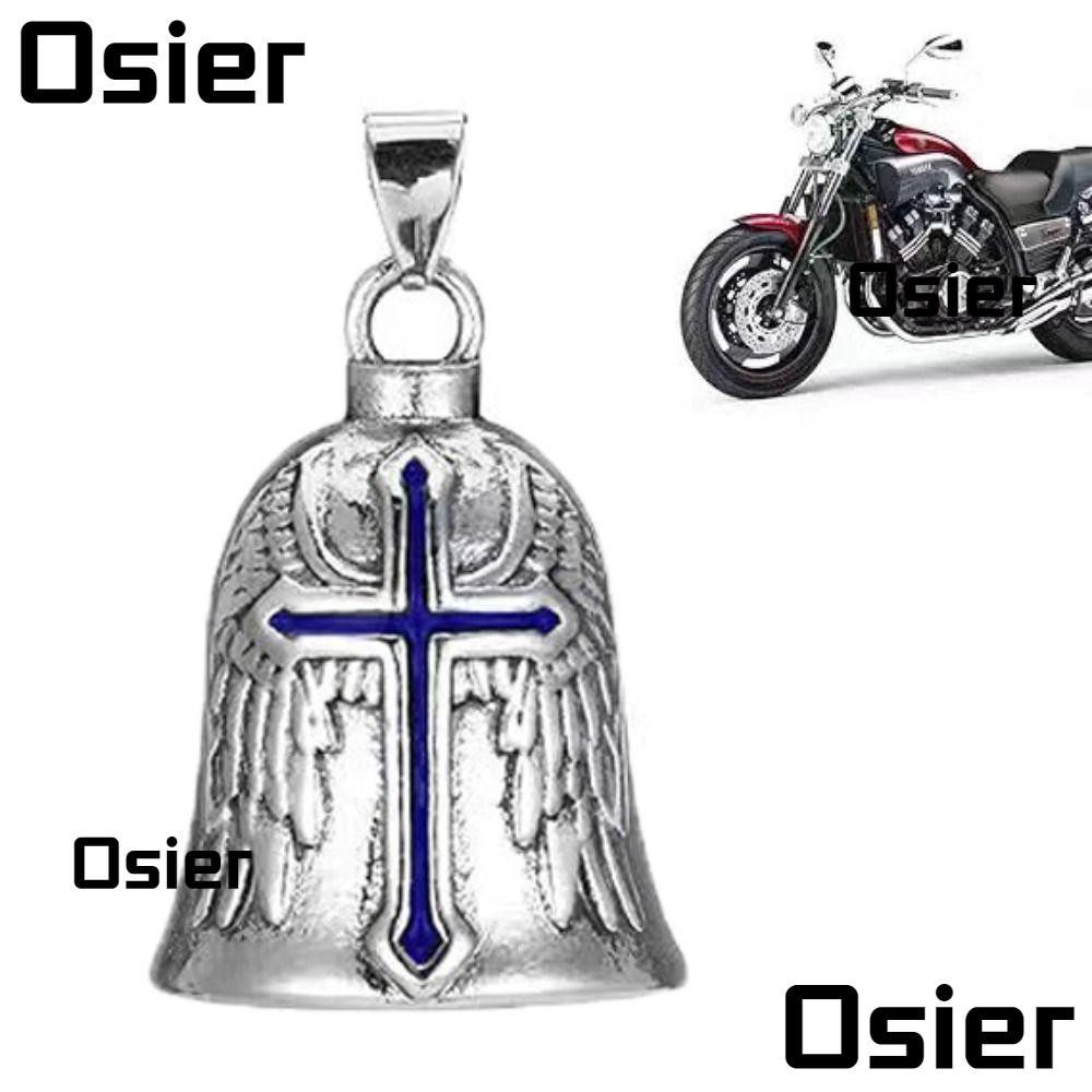OSIER1 Motorcycle Guardian Bell, Design Punk Style Cross Pendant Bell ...