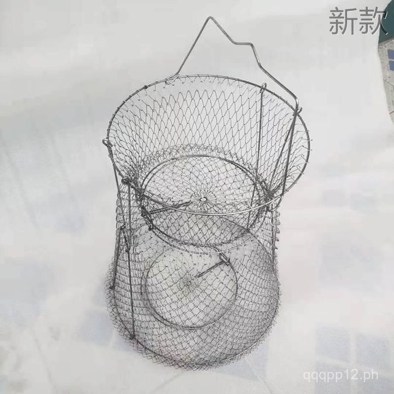 Factory Supply304Stainless Steel Folding Fish Basket Support Portable ...