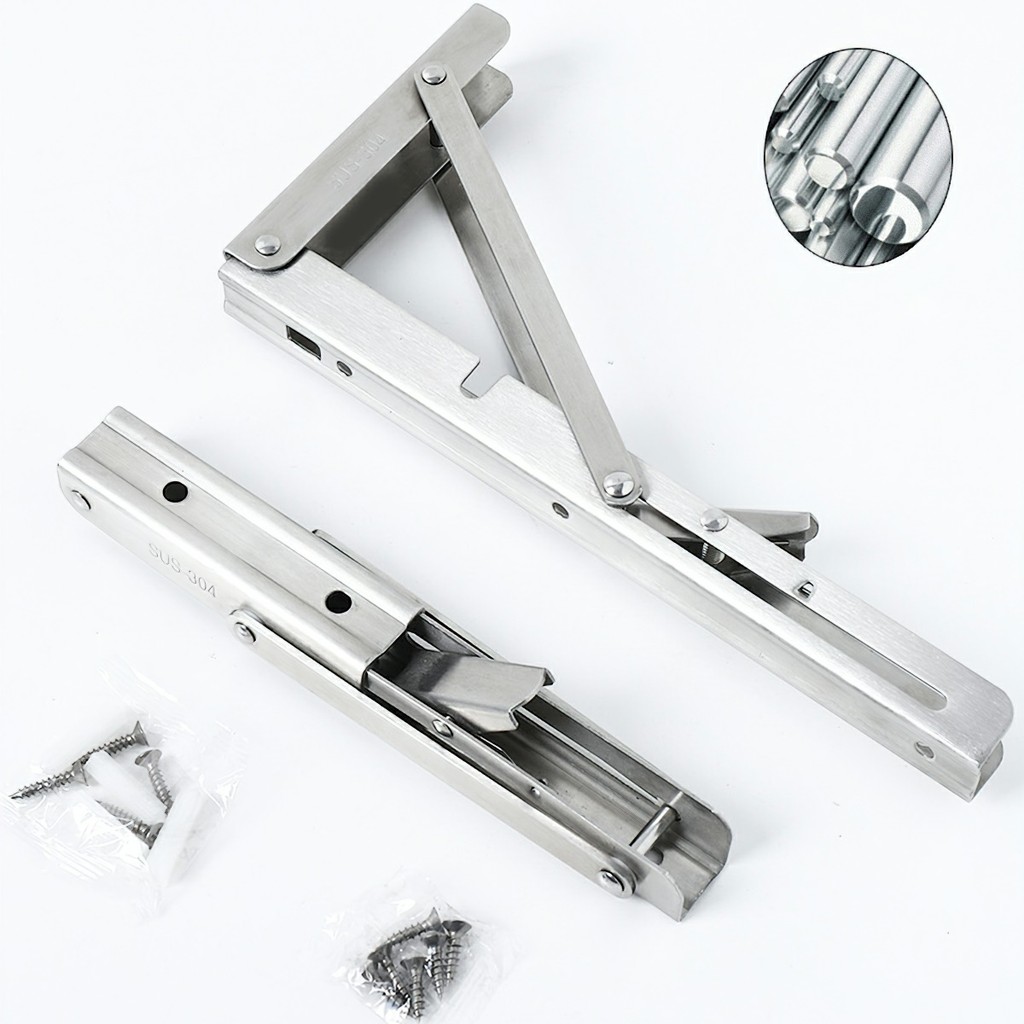 Smart Folding Wall-Mounted Hinge, Heavy-Duty Folding Support, L-shaped ...