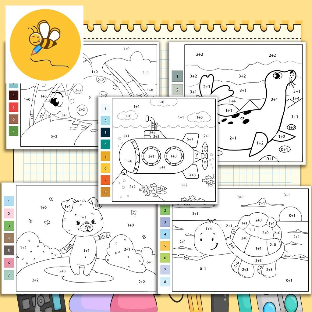 Digitized Painting Coloring by Addition - A5 Paper Size Painting ...