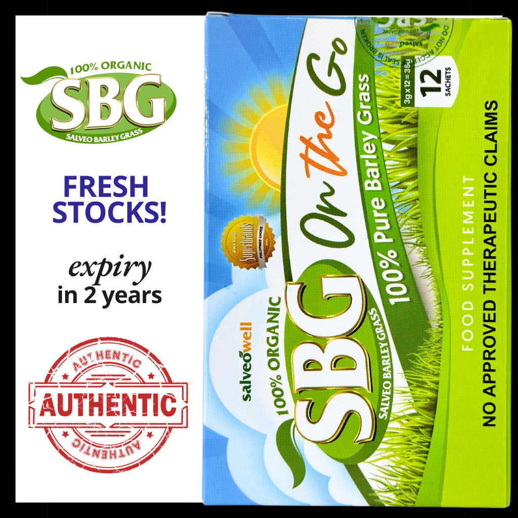Sbg Salveo Barley Grass Powder On The Go 12 Sachets by Salveo well ...