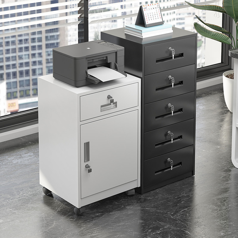 Office Cabinet Low Cabinet Movable Iron File Cabinet Password Storage ...