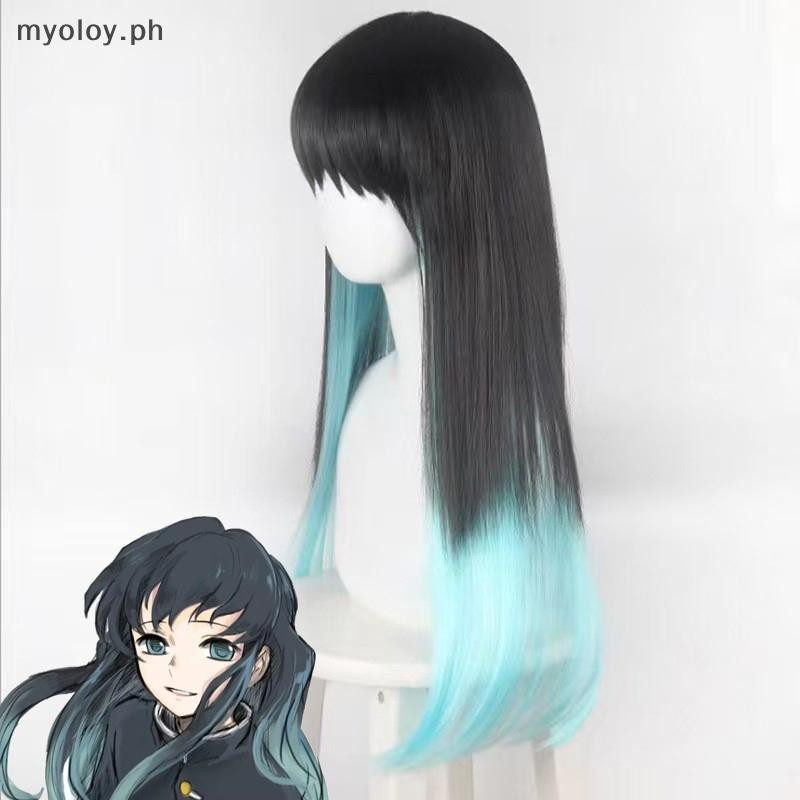 myoloy.ph Anime Tokitou Muichirou Cosplay Wig Muichiro Tokito Wig Heat ...