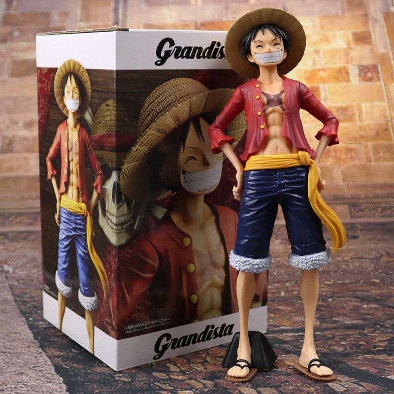 One Piece Smiley Face Set Laughing Luffy Figure Changeable Face Color ...