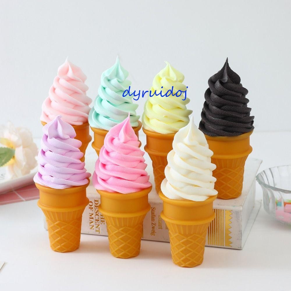 DYRUIDOJ Simulation Ice Cream, Crispy Realistic Ice Cream Model, Kids ...