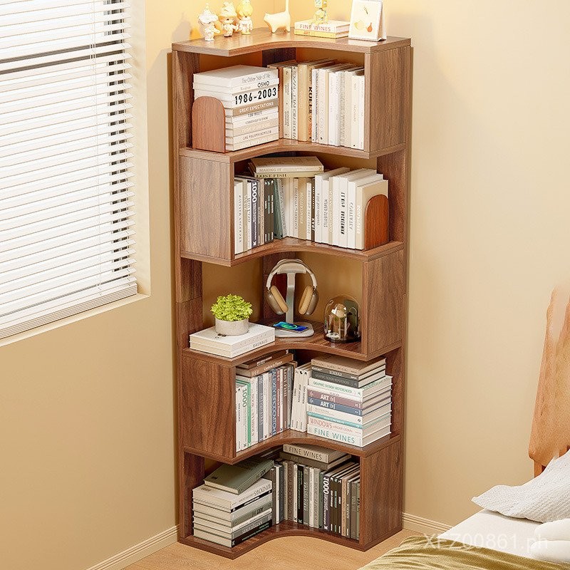 Corner Shelf Storage Rack Corner Cabinet Living Room Creative Bookshelf ...