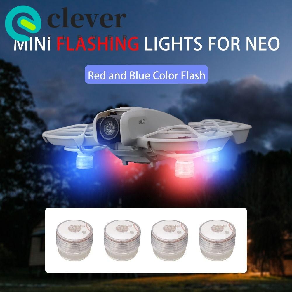 CLEVER 2/4Pcs Night Flight, Mini Warning LED Flash Light, Strobe Light ...