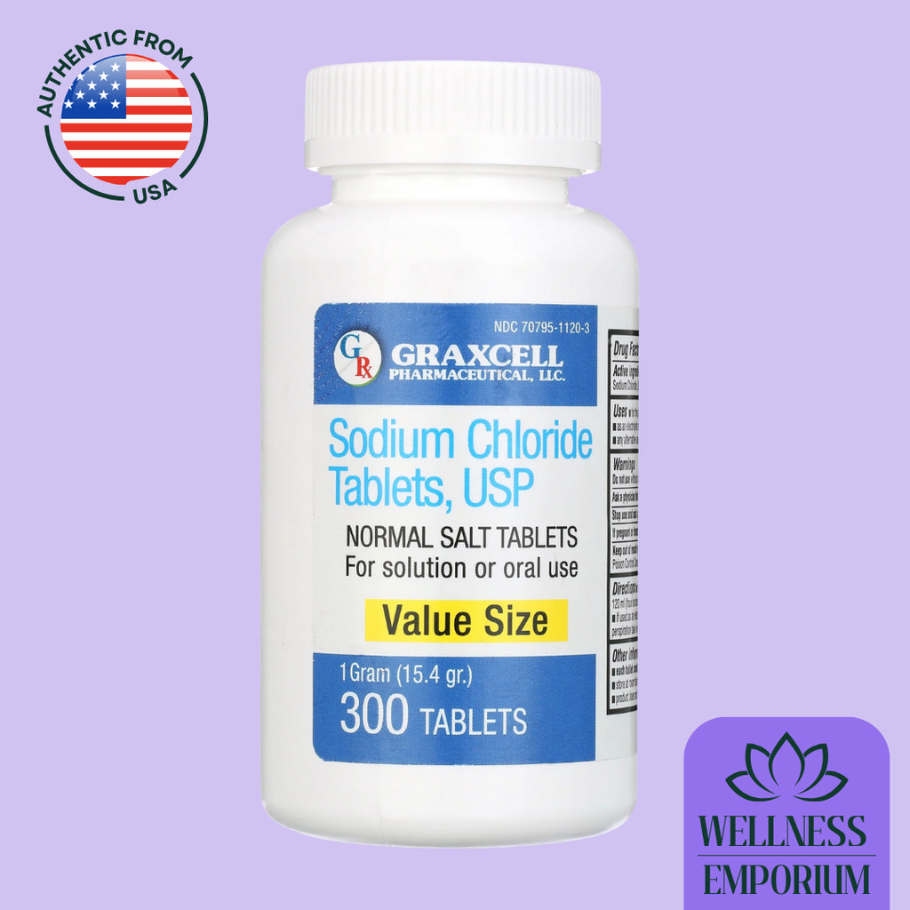 Graxcell Sodium Chloride Normal Salt Electrolyte Tablets Value Size ...