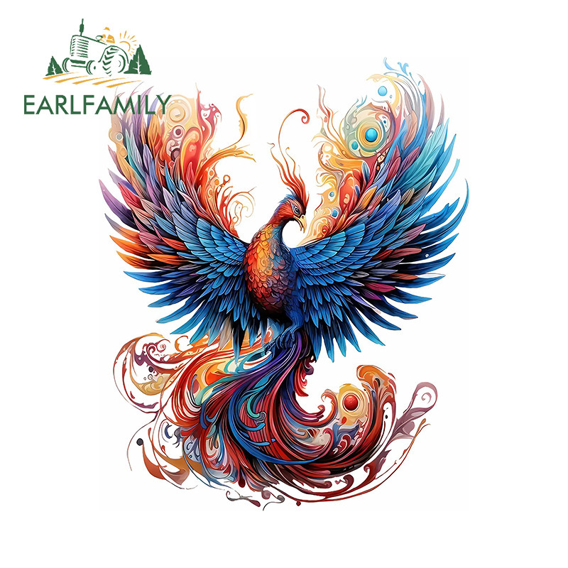 EARLFAMILY Phoenix Car Stickers Personality Waterproof Motorcycle ...