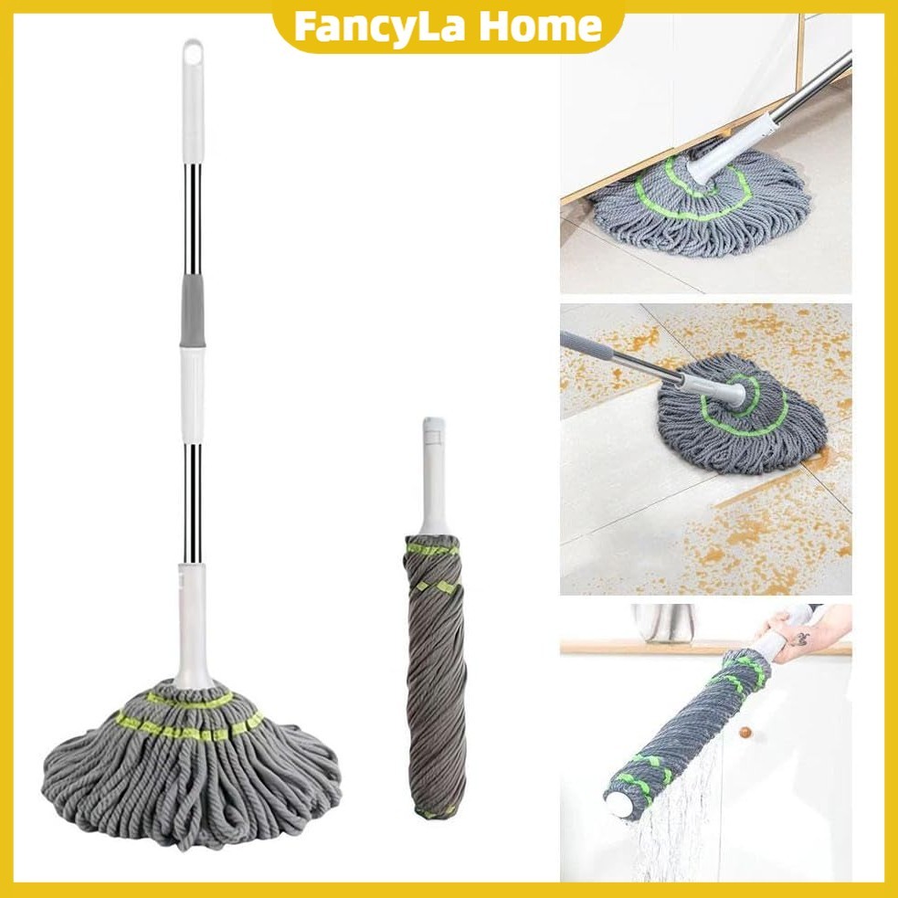 2 in 1 Dehydrated Mop, Self-Wringing for Floor Cleaning,Floor Spin Mop ...