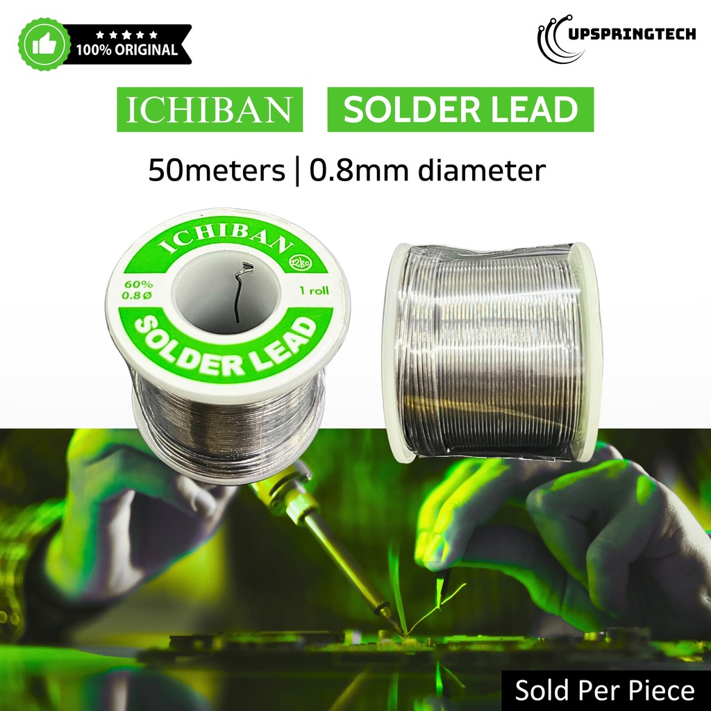 Ichiban ORIGINAL Quick Melt Lead Solder Wire 0.8 Ø (0.8mm Diameter) for ...