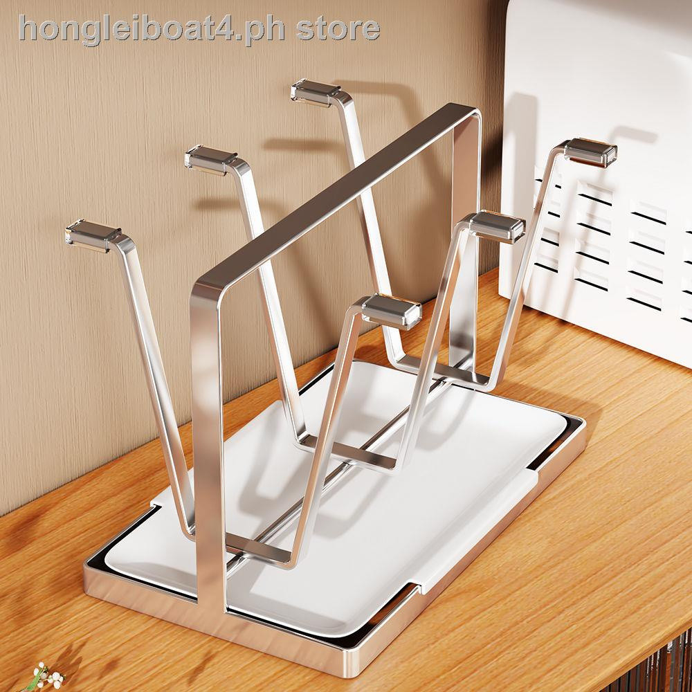 Lalagyan ng baso ∋☜ Stainless steel cup holder home living room storage ...