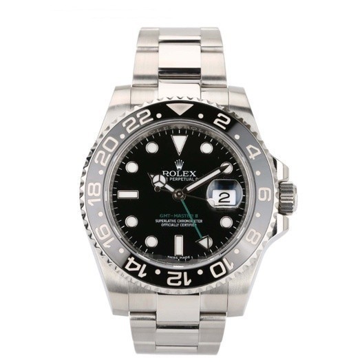 Rolex GMT-Master II Series Men's 40mm Black Dial Automatic Mechanical ...