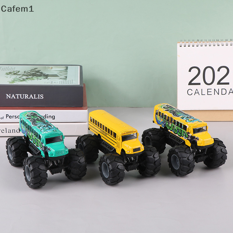 Cfph Alloy Monster School Bus Pull Back Model Boy Toys Bus Car School ...