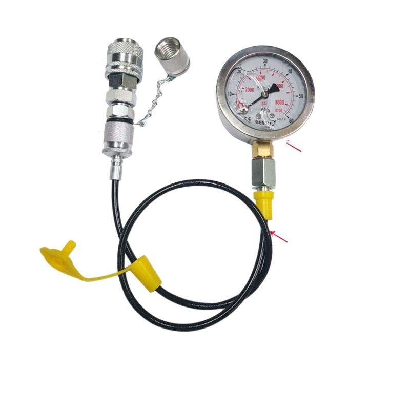 ☃ Carter quick connector male head female excavator pressure gauge ...