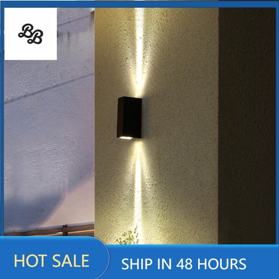 COD Outdoor Wall Light Narrow Beam 6W Modern Nordic LED Light Aluminum ...