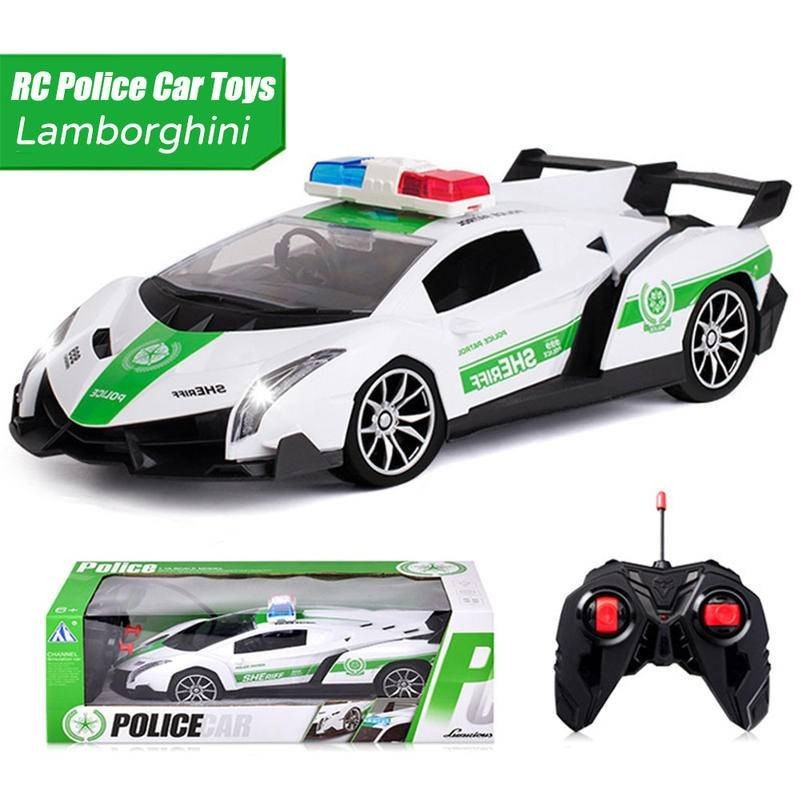 1:16 RC Police Sport Car Toy Remote Control Racing Ferrari Lamborghini ...