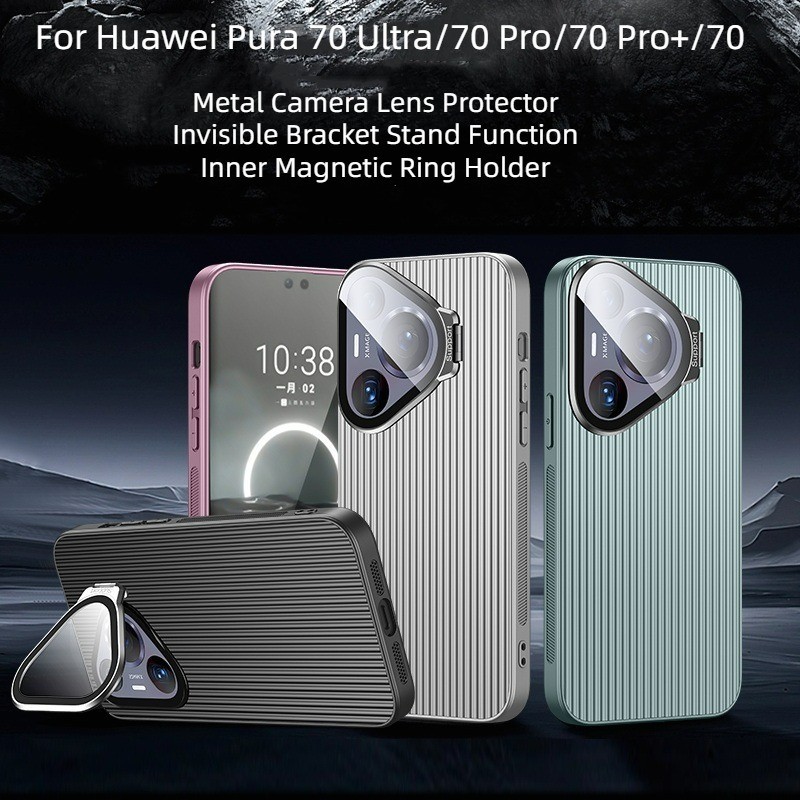For Huawei Pura 70 Ultra 70 Pro Pro+ 70Pro Plus 70 Case Luxury Full Protection Metal Camera Lens ...
