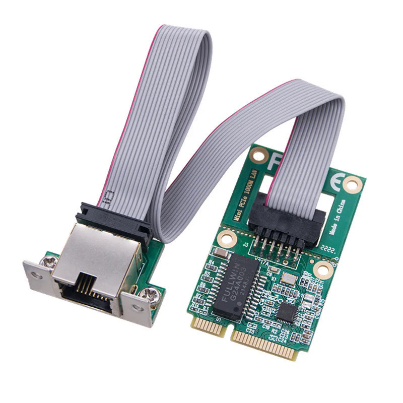 NEW Mini PCIE Gigabit Ethernet Network Adapter RTL8111H/RTL8111F Chip ...