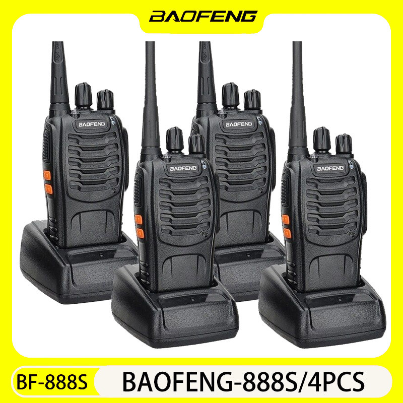 *COD*Baofeng 888S set of 4 5W Two-Way Radio Walkie Talkie bf 888s ready to send out | Shopee ...