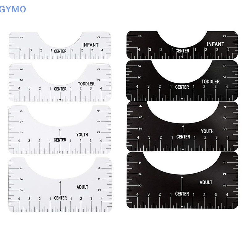[cxGYMO] 4 Pcs T-Shirt Alignment Guide Ruler T-Shirt Alignment Tool for ...