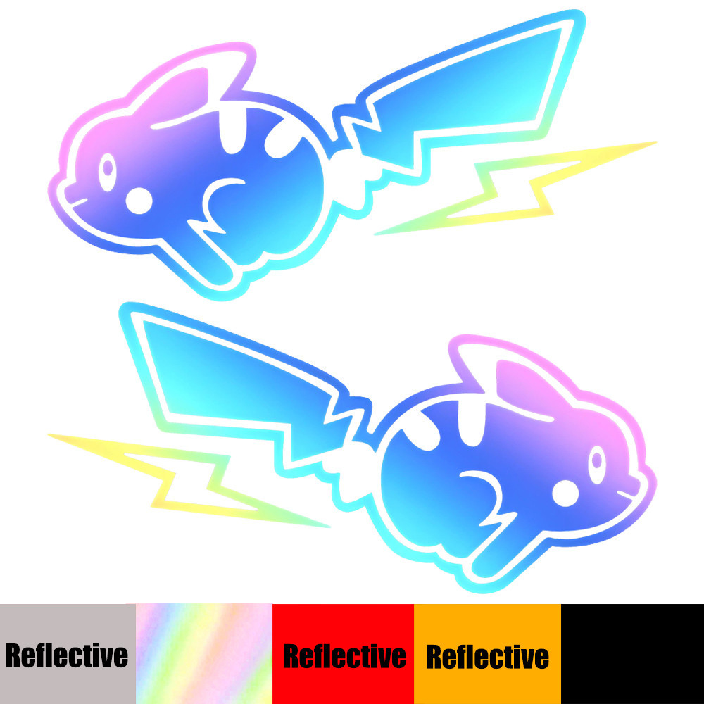 Pokémon Stickers 2PCS Pikachu Stickers Anime Cartoon Stickers ...