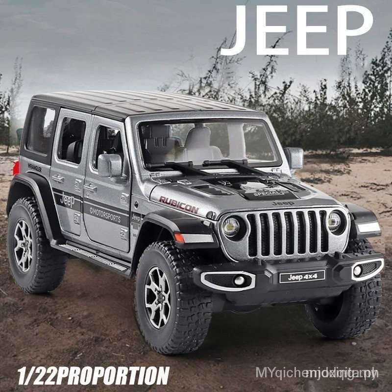 1/22 Jeeps Wrangler Pickup Off-road Vehicle Alloy Model Car Simulation ...