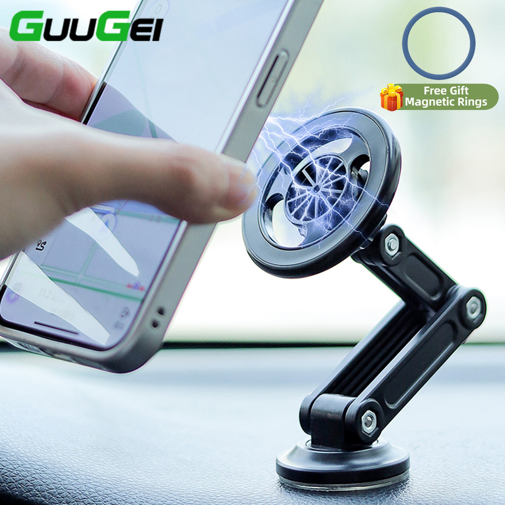 Guugei 360° Rotatable Magnetic Car Phone Holder Car Navigation Mgsafe ...