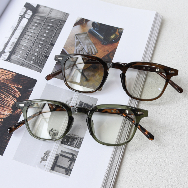Small Square Spectacles Frame TR90 Retro Eyewear Men Women Korean-Style ...