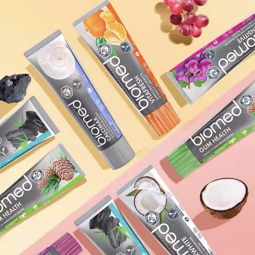BiomedToothpaste Imported from Russia Grape Citrus Fluoride-Free ...
