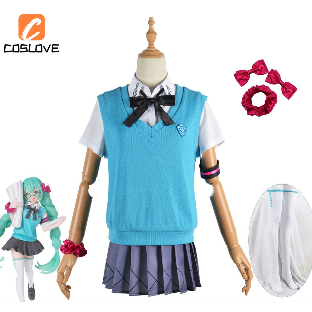 Hatsune Miku 16th Anniversary Dress Cosplay Clothing Full Set Costume ...