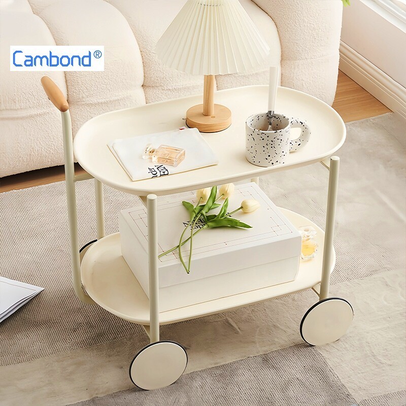 Cambond 2-Tier Living room Movable Tea Tables Side Table Kitchen ...