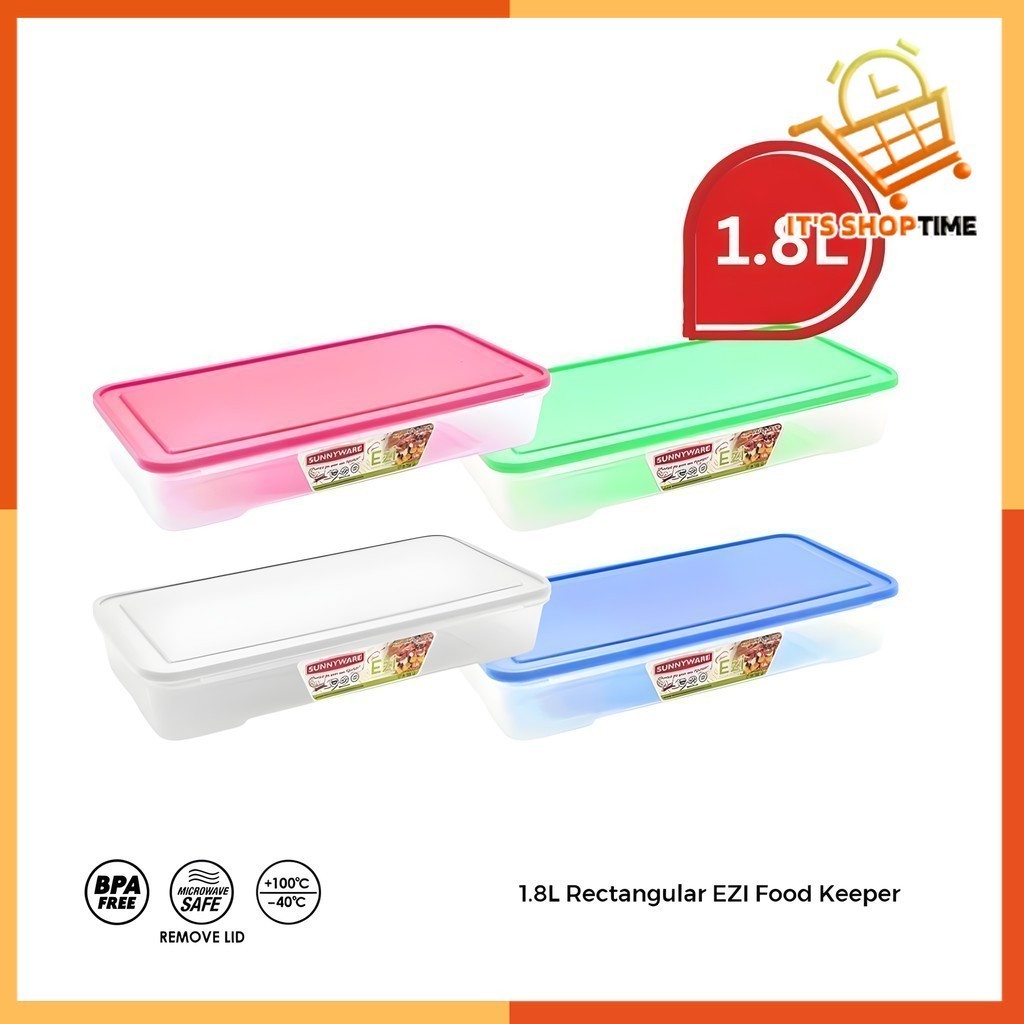 Its Shop Time BUY 1 TAKE 1 1.8L Rectangular Food Keeper /Microwavable ...