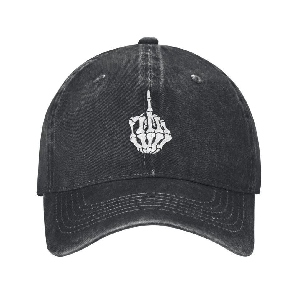 Skull Middle Finger Hipster Cool Cowboy Hat | Shopee Philippines