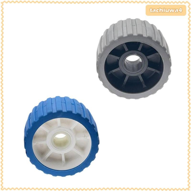 [Tachiuwa] Boat Trailer Roller Wheel Ribbed Wobble Roller Assembly ...