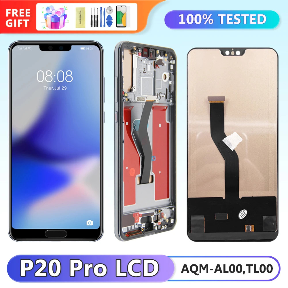 6.1'' tft P20 Pro Display, for Huawei P20 Pro CLT-L09 CLT-L29 Lcd Display Touch Screen Digitizer ...