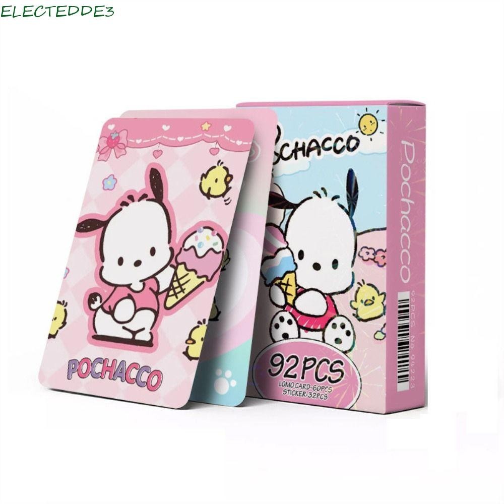 SELECTEDDE Labubu Laser Flash Cards, Double-Sided Gliter Kuromi Lomo ...