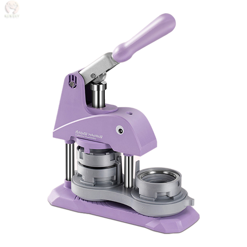 NEWARRIVAL 58mm DIY Button Maker Machine Kit - 100Pcs Badge Pin Maker ...