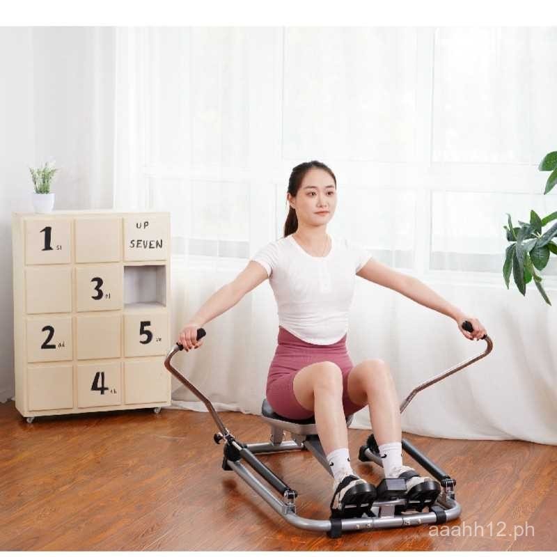 Household Folding Mute Single and Double Poles Hydraulic Rowing Machine ...