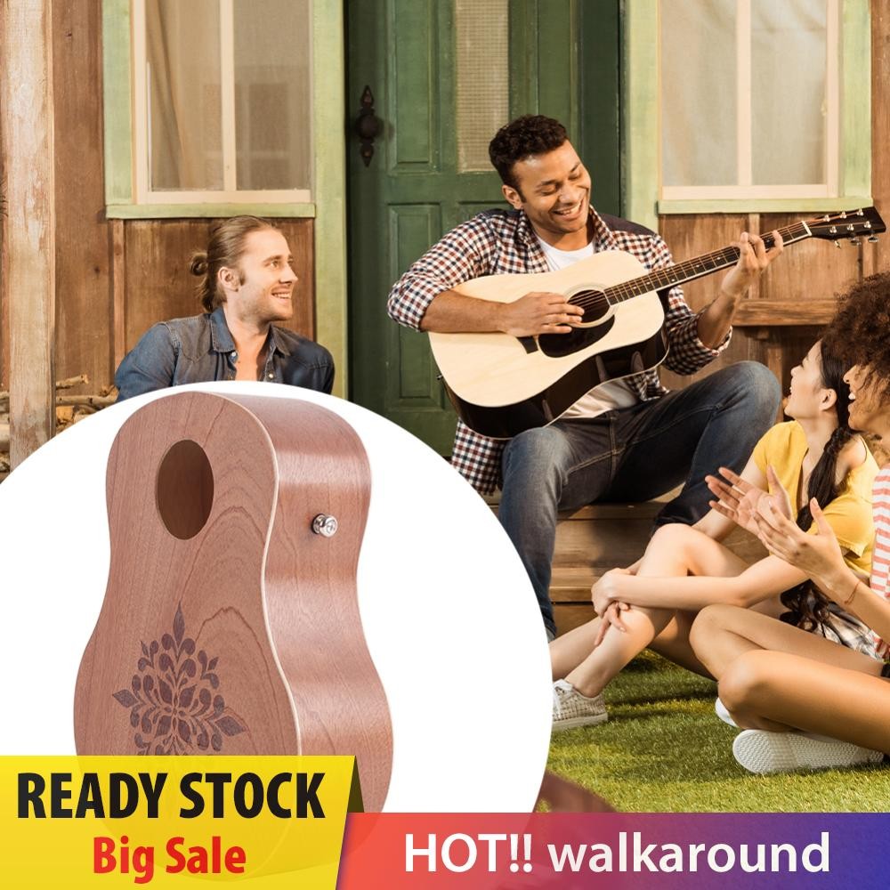 Guitar Shape Hand Drum Travel Cajon Drum Percussion Instrument for Kids ...
