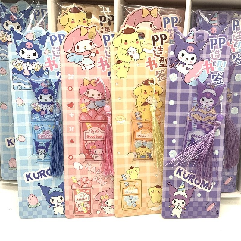 Exquisite Bookmark Kuromi Tassel My Melody Cinnamoroll Cartoon Cute ...