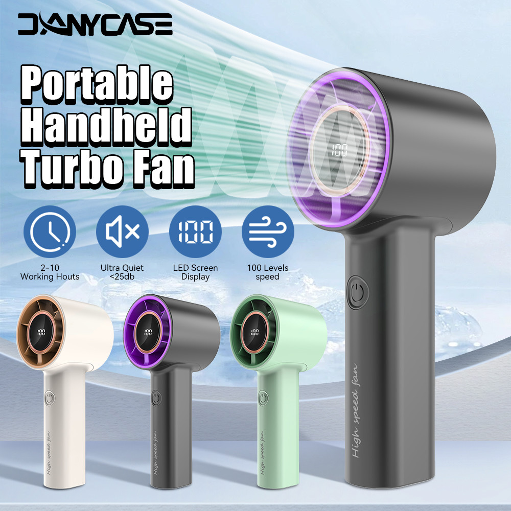 Mini Fan Rechargeable Turbo Jet Fan High-speed Quiet Turbofan Portable ...