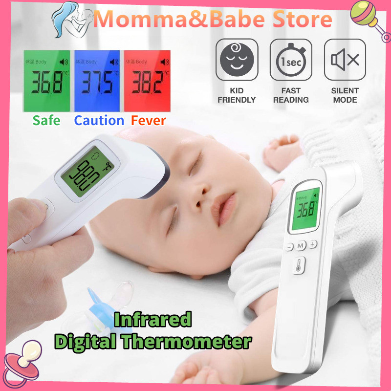 Baby Infrared Digital Thermometer Smart Non-Contact Lcd Forehead Body ...