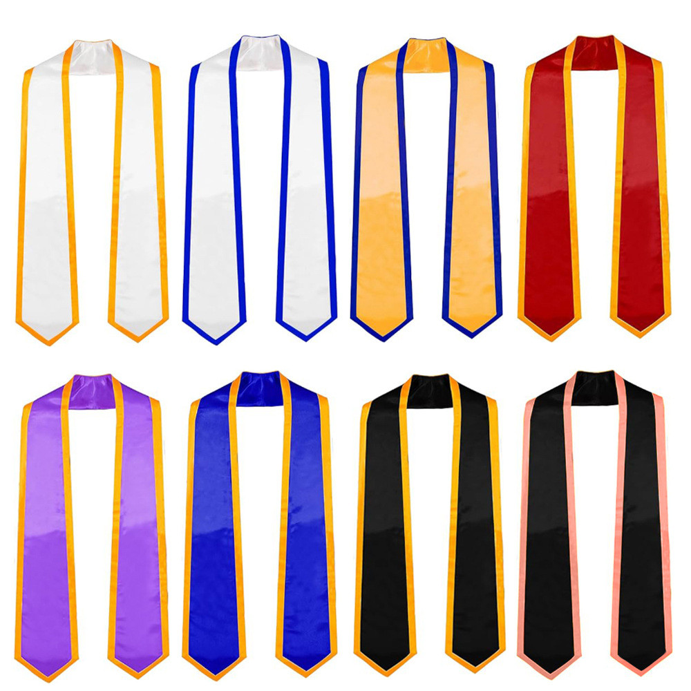 72-Inch Academic Graduation Sash & Stole Set (Double-Layer Honor Stole ...