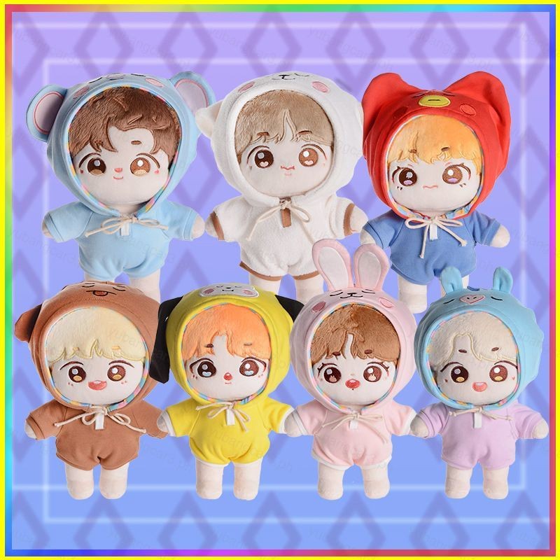 yu1 20cm KPOP BTS BT21 Idol Plush Doll Stuffed Toys For Kids Home Decor ...
