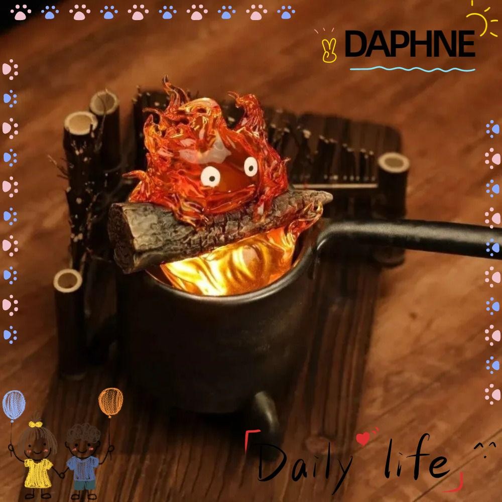 DAPHNE Calcifer Night Light, Hal's Mobile Castle Flickering Vidya ...