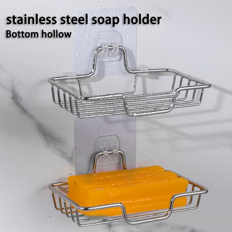 201 Stainless Steel Soap Rack Wall Mounted Soap Holder Soap Box Soap ...