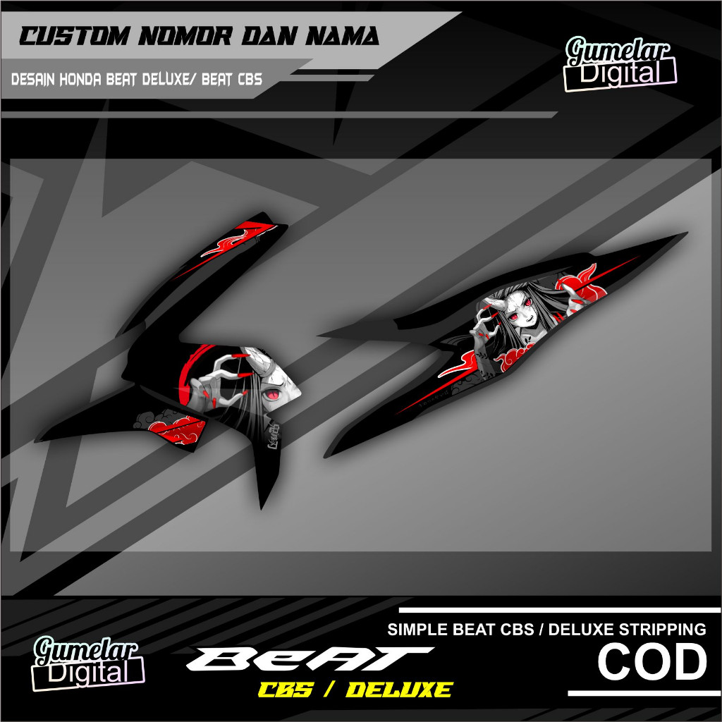 SIMPLE STRIPPING FOR HONDA BEAT deluxe STREET NEZUKO DEMON MODE DEMON ...