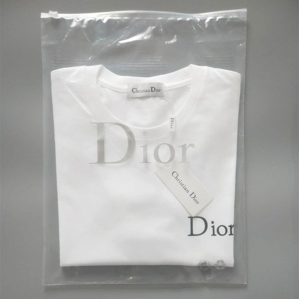 Dior6571 New Style T-Shirt Pure Cotton Round Neck Breathable Loose Men ...