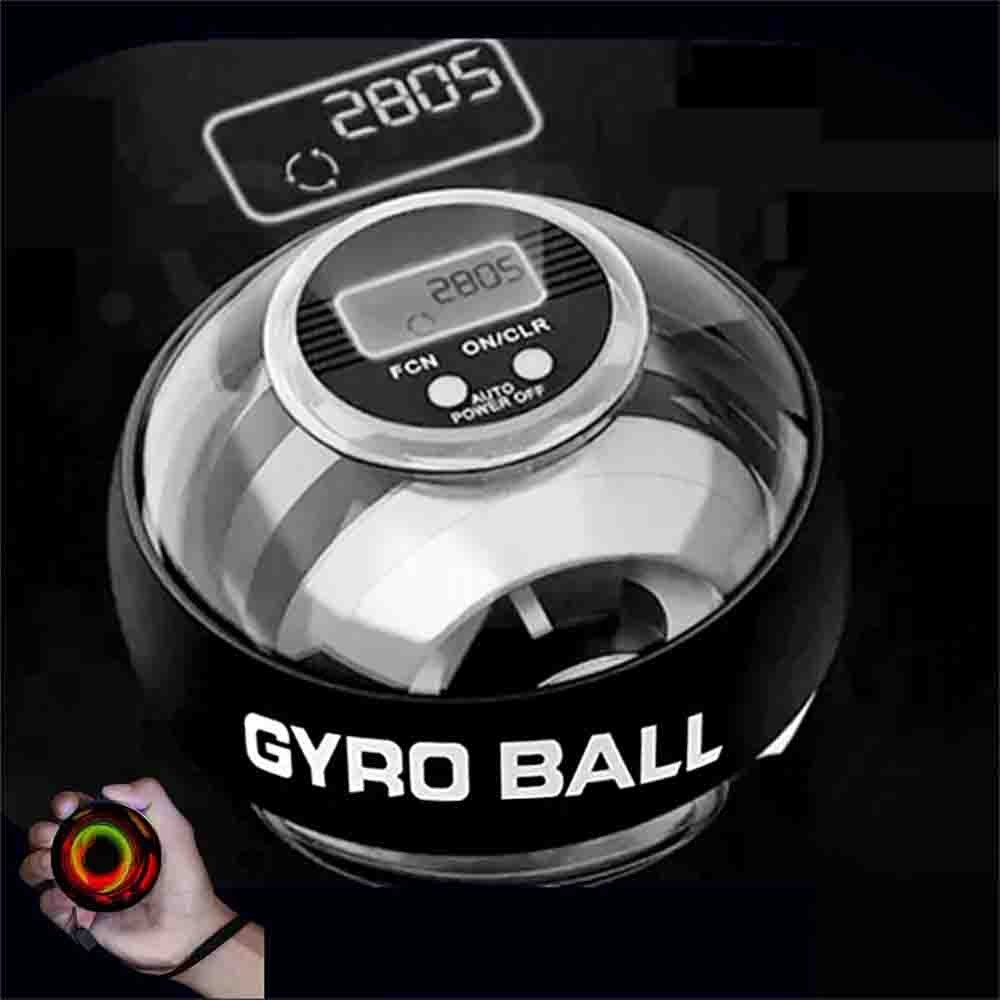 Gyro Ball Gyroscope LED Wrist Ball Power Gym Training Exercise Tool ...